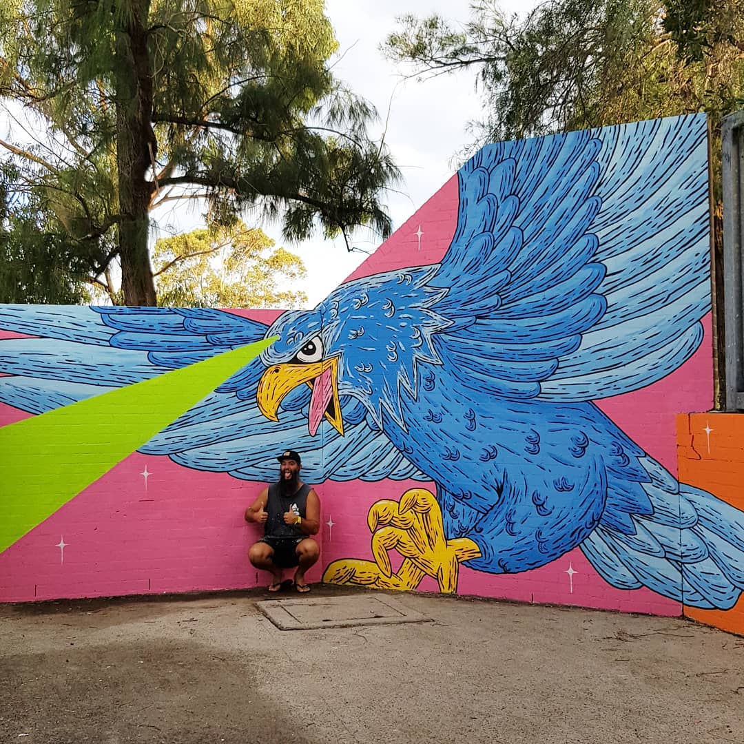 Eagle Vale High School NSW. – Mulga The Artist