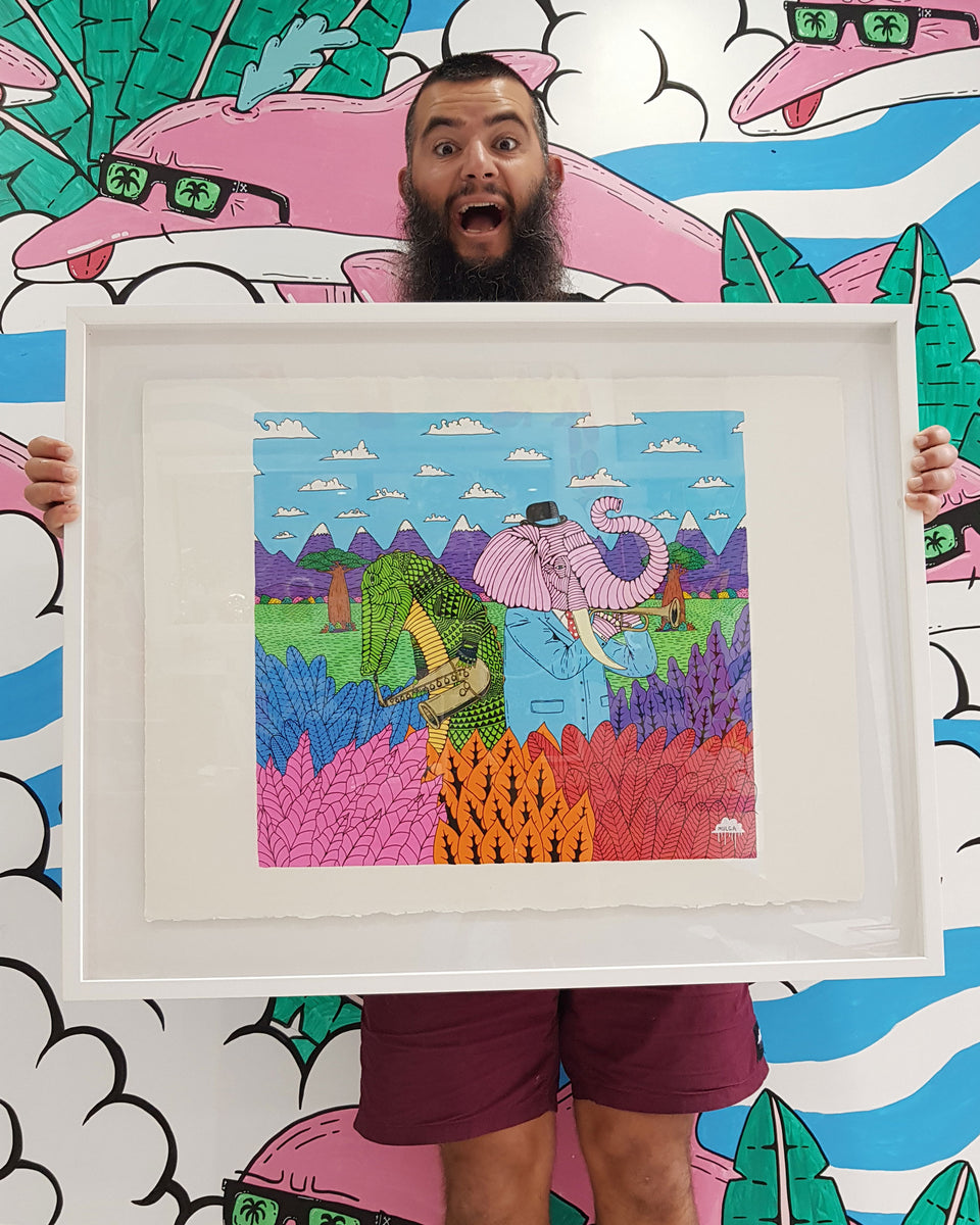 Best Buds - Original Painting – Mulga The Artist