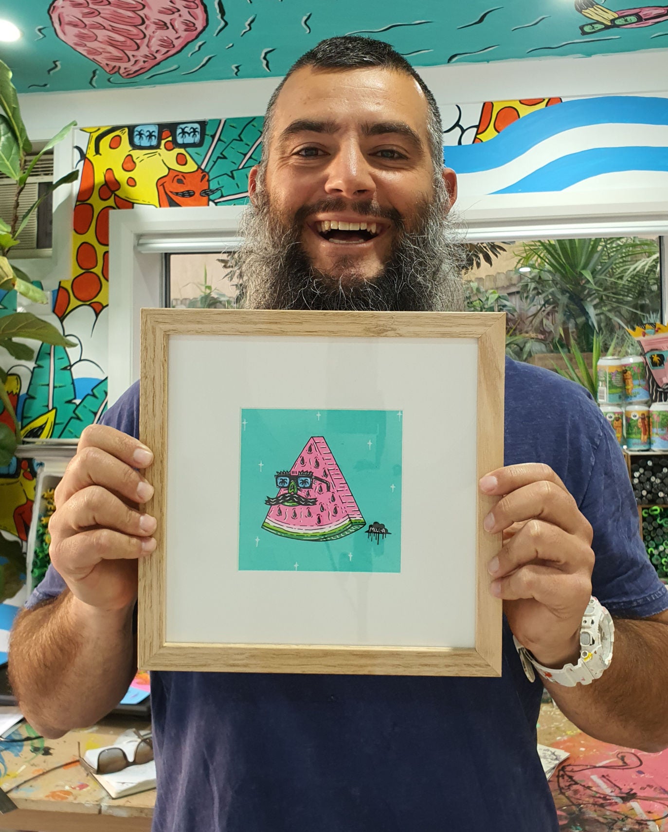 SOLD - Little Wayne the Watermelon Bro - Original Painting – Mulga The ...