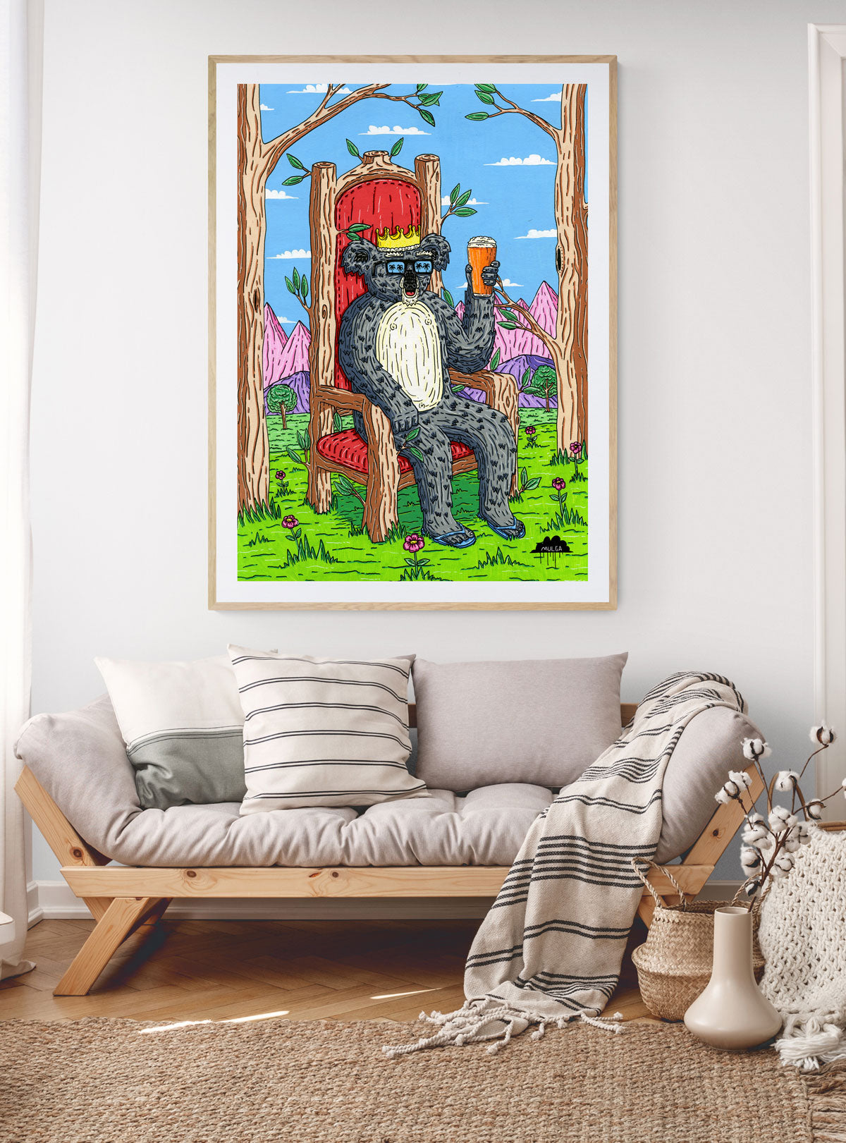Joshua the Koala King - Fine Art Print – Mulga The Artist