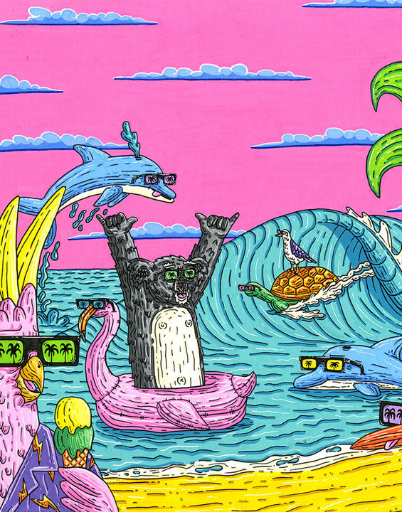 *SOLD* Malabar Beach Party - Original Painting – Mulga The Artist