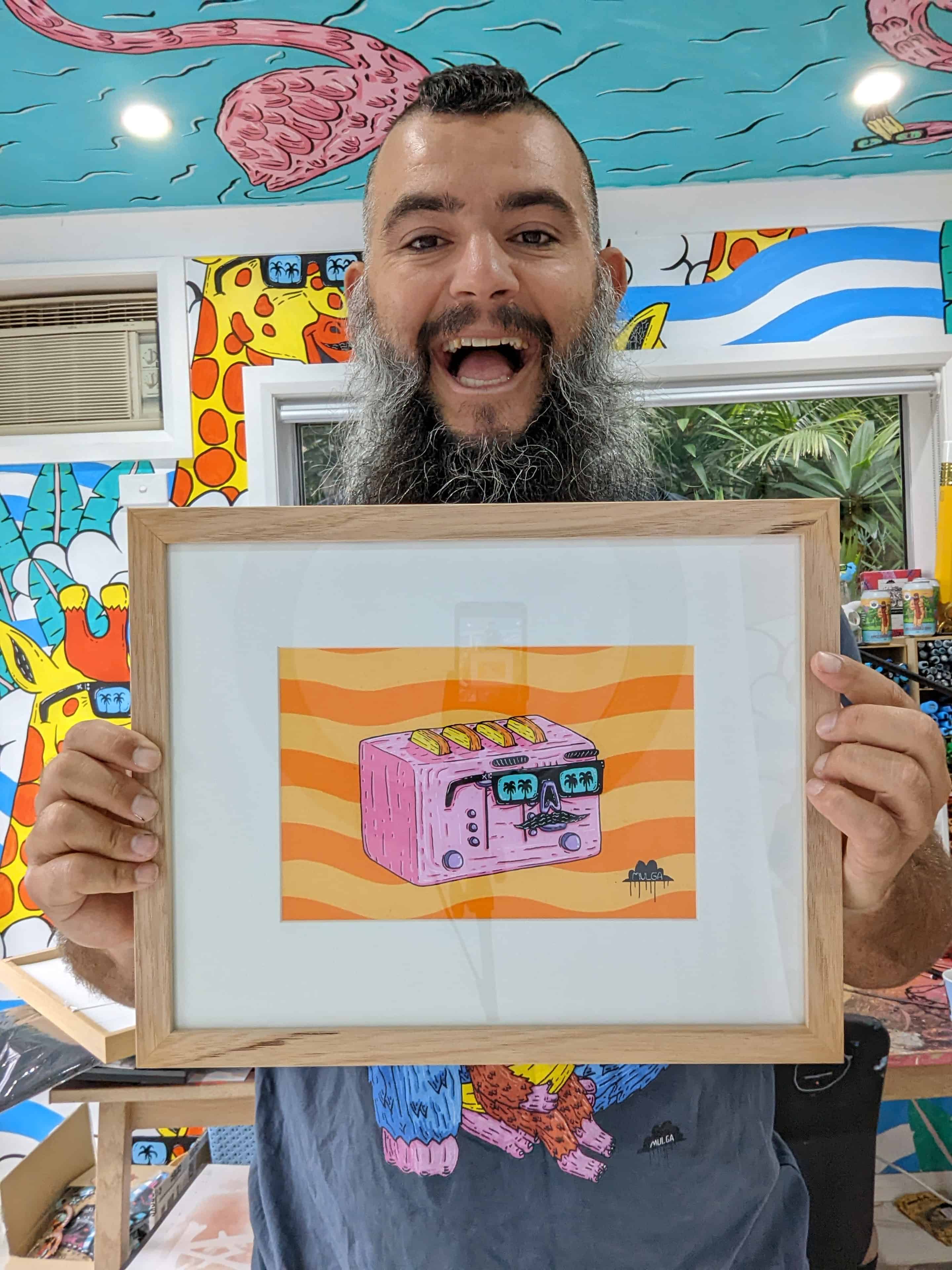 SOLD - Tommy the Toaster - Original Painting – Mulga The Artist